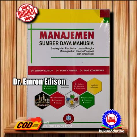 Jual Buku Original Manajemen Sumber Daya Manusia Dr Emron Edison Shopee Indonesia