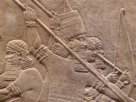 Warriors Carved Relief From The Ancient Assyrian Royal Pal Flickr