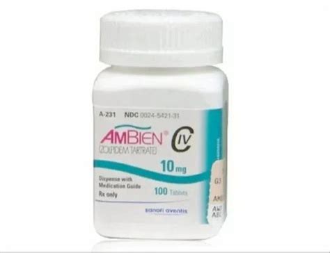 Zolpidem 10 Mg Ambien At ₹ 3000box Zolpidem Tartrate Tablets In