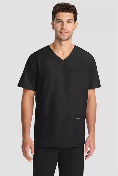 Cherokee Workwear Originals Ultra Mens 3 Pocket V Neck Scrub Top