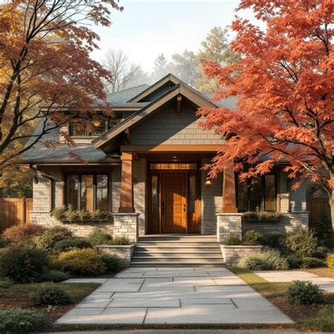 Free Autumn Craftsman Home Image Download At Stockcake
