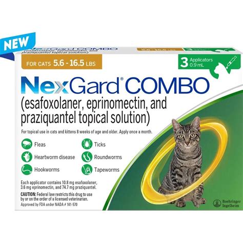 Nexgard Combo For Cats Monthly Topical Preventative Vetrxdirect