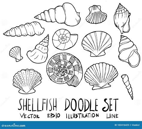 Shellfish Drawing Easy At Paul Bennette Blog
