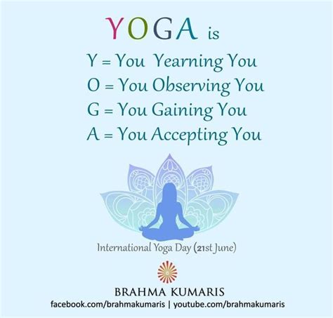 Yoga Meaning Brahma Kumaris Easy Meditation International Yoga Day