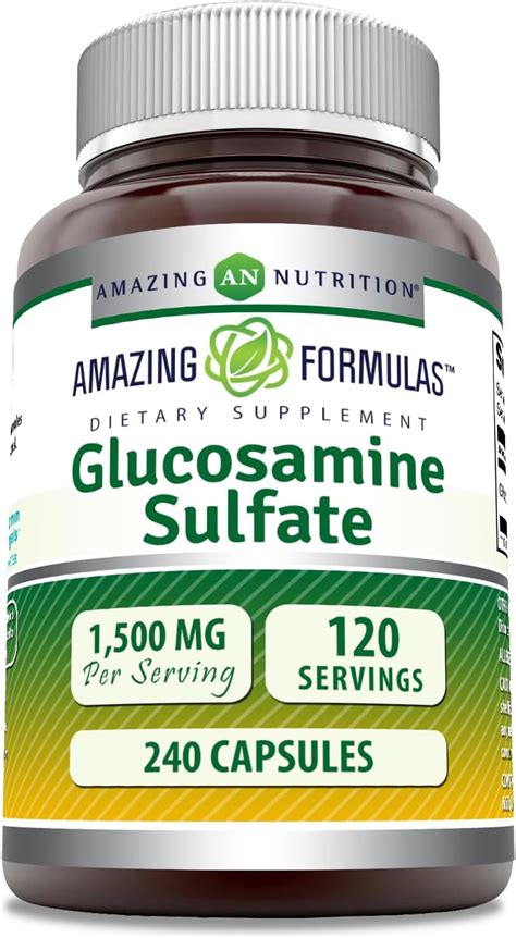 Nutricost Glucosamine Sulfate 750mg 240 Capsules 1500mg