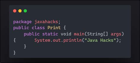print java hacks