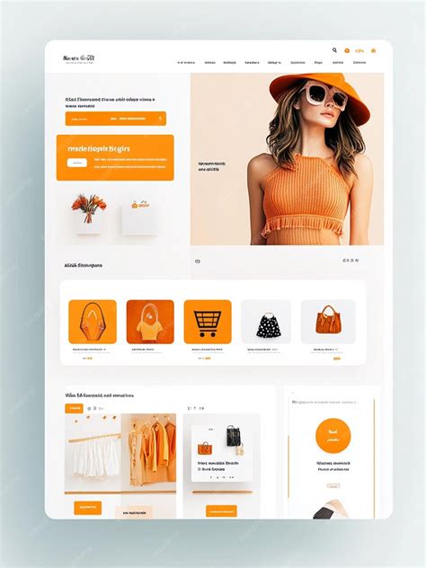 A Creative Uiux Template Design For An Ecommerce Website Premium Ai