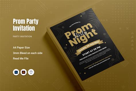 Prom Party Event Invitation Graphic By Fannanstudio · Creative Fabrica