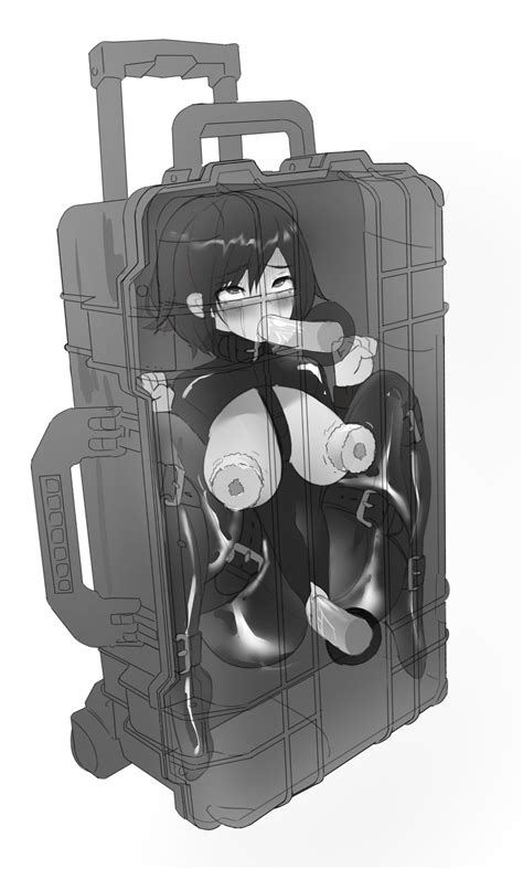 Rule 34 Big Breasts Black Latex Bondage Bound Bound In Box Breast