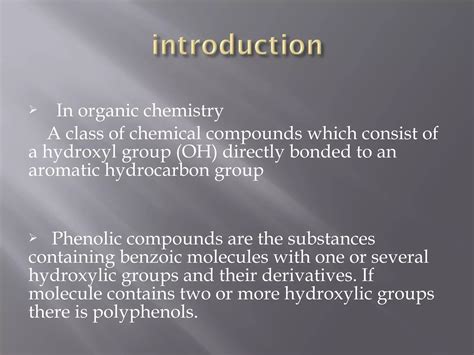 Plant Phenolic Compounds Ppt