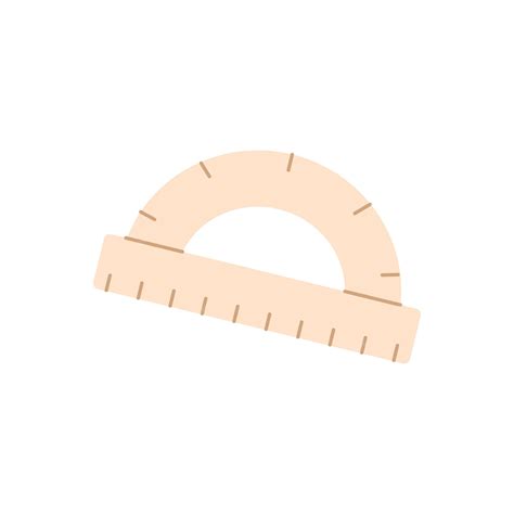 Premium Vector Architecture Protractor For Drafting Ruler To Measure Angle Degrees Length