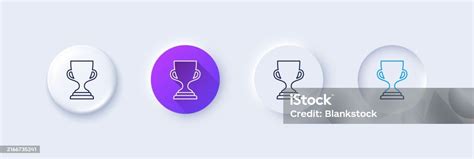 어워드 컵 라인 아이콘입니다 우승 트로피 선 아이콘 벡터 3차원 형태에 대한 스톡 벡터 아트 및 기타 이미지 3차원 형태 Championship 경쟁 Istock