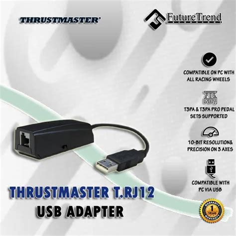 Thrustmaster T Rj12 Usb Adapter Lazada
