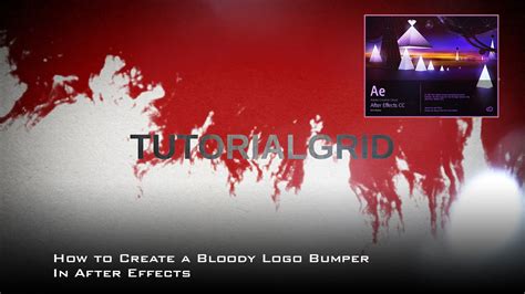 How To Create A Bleeding Text Intro Bumper In After Effects Tutorial