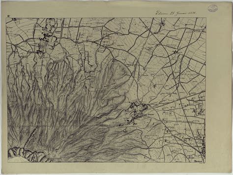Carta Topografica Del Monte Vesuvio Rilevata E Disegnata Dagli Allievi Dellistituto Topografico