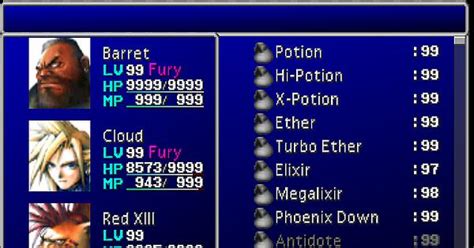 Final Fantasy Inventory Comparison Album On Imgur