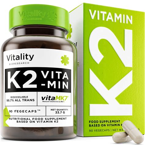 Vitamin K2 Mk7 200mcg Supplement For Heart Bones And Immune System 90