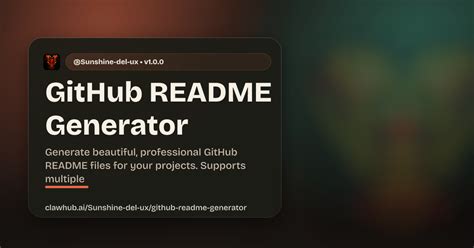 Static Analysis Security · Github Readme Generator — Clawhub