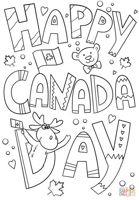 Free Canada Coloring Sheets