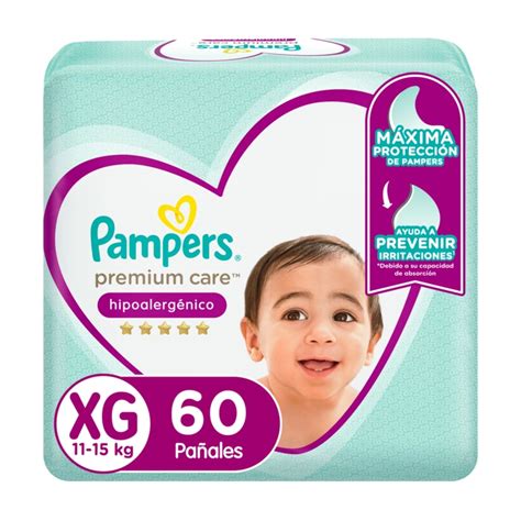 Pampers Pañales Premium Care Xg X60 Uds