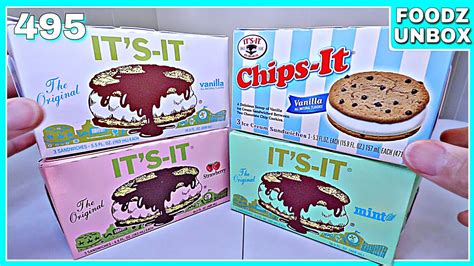 Four Its It Ice Cream Sandwiches Review Foodz Unbox 495 Youtube