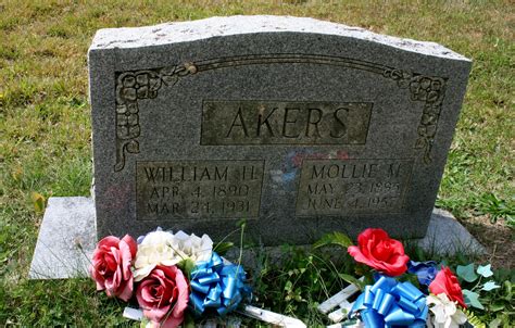 Mary May “mollie” Peyton Akers 1895 1957 Find A Grave Memorial