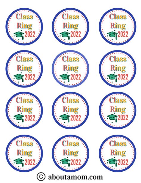 Ring Pop Class Ring Printable Printable Templates Online By Paul