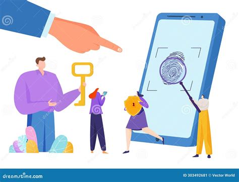 Three People Interacting With A Giant Smartphone Displaying A
