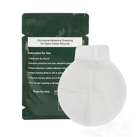 Vent Chest Seal Hydrogel Occlusive Adhesive Dressing Patch For