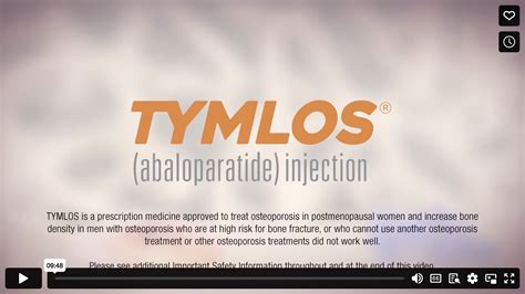 Why Choose Tymlos® For Osteoporosis Treatment Why Tymlos®