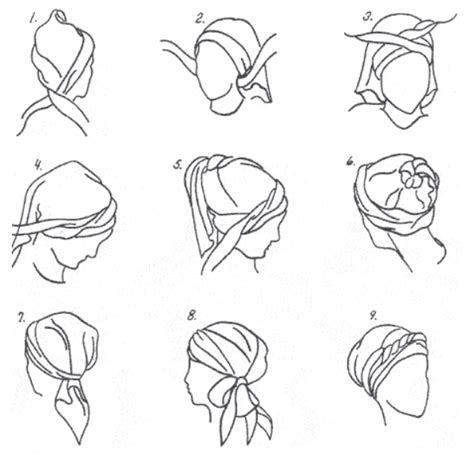 Tie Headscarf Head Wraps Head Wrap Scarf Head Covering