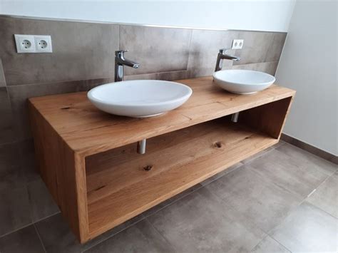 Waschtisch Eiche Massiv Rustikal Geölt Individuell Nach Maß Bathroom