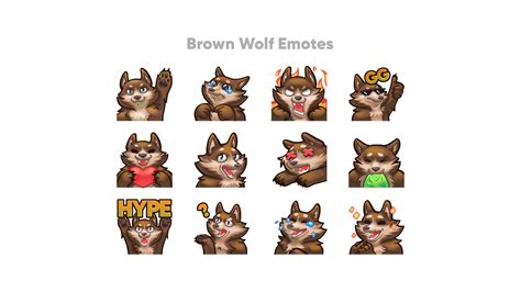 Wolf Emotes For Twitch Youtube And Discord Download Now