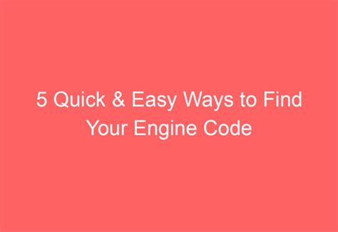 5 Quick Fixes For P0456 Engine Code Automotiveglory