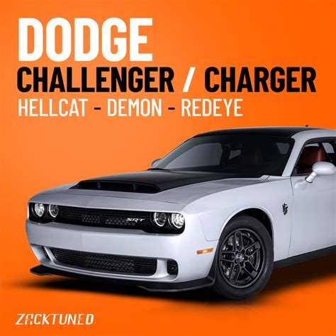 Ecu Tuning For Dodge Chargerchallenger Hellcat Demon Redeye Zacktuned