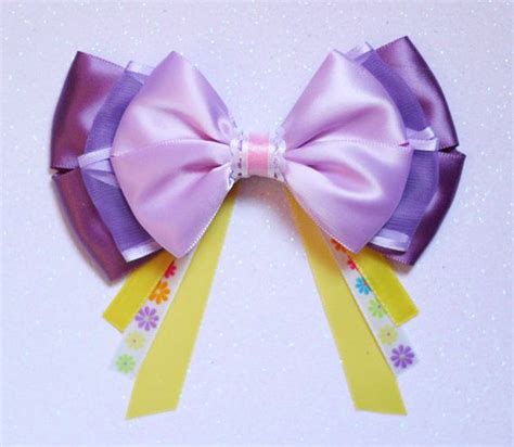 Princess Rapunzel Inspired Bow Bows Princess Rapunzel Etsy