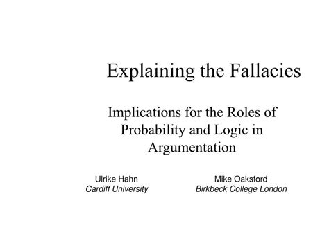 PPT Explaining The Fallacies PowerPoint Presentation Free Download ID 737268