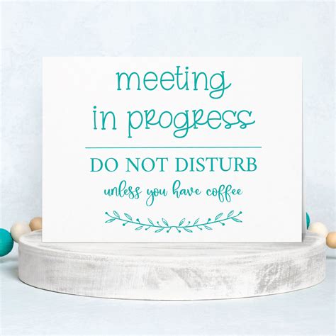 Meeting In Progress Svg Please Do Not Disturb Svg Do Not Etsy Canada