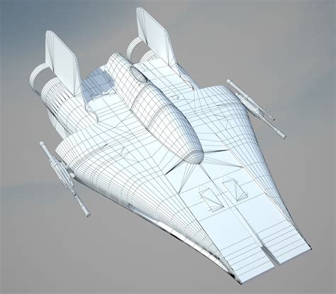 Game Ready Star Wars Rz 1 A Wing Interceptor Starfighter 3d Model