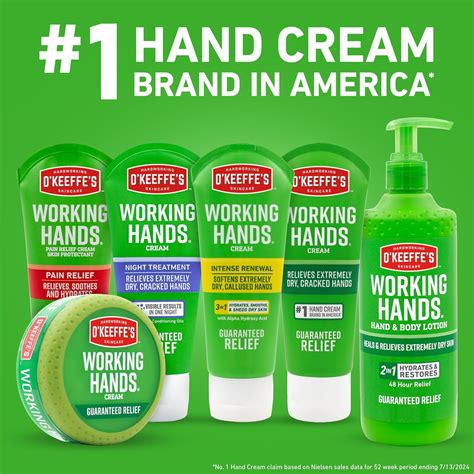 Okeeffes Working Hands Intense Renewal Hand Cream 3 Oz Tube Pack Of