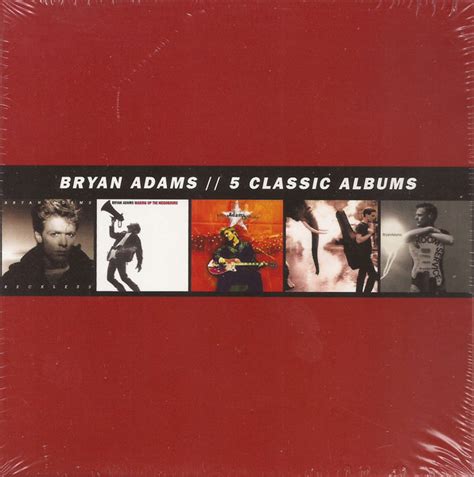 Bryan Adams 5 Classic Albums Box Set Compilation 5 X Cd 2013