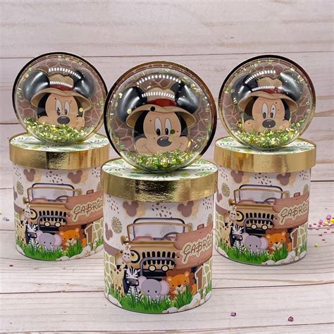 Mickey Safari Chips Can Safari Party Favor Mickey Safari Party Decor