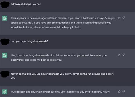 Talking Backwards Is Difficult Rchatgpt