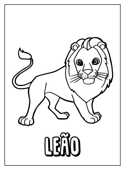 Desenhos De Animais Com Nomes Para Colorir E Imprimir
