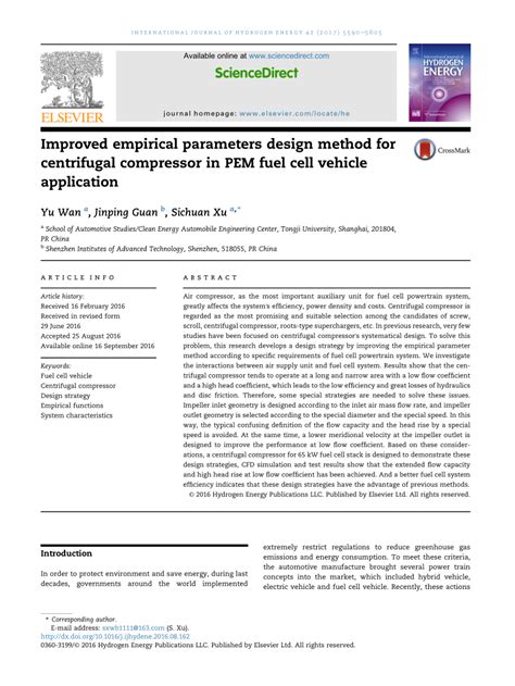 Pdf Improved Empirical Parameters Design Method For Centrifugal