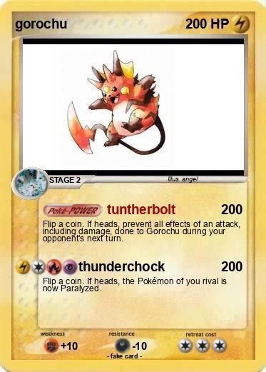 Pokémon Gorochu 64 64 Tuntherbolt My Pokemon Card