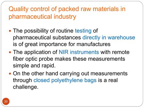 Analysis Of Raw Materials Pptx