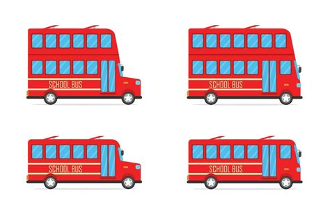 Red School Bus Clip Art