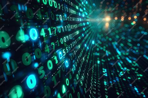 Una Pared De Código Binario Con Números Y Números Imagen Premium Generada Con Ia Una Pared De Código Binario Con Números Y Números Imagen Premium Generada Con Ia