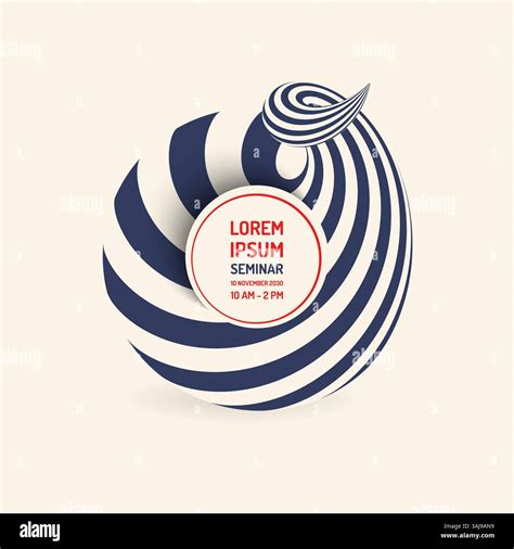 Abstract Striped Design Element Spiral Rotation And Swirling Movement Vector Illustration